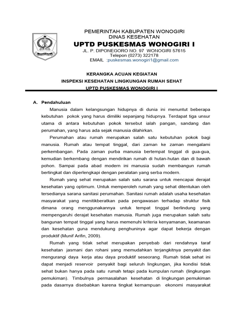 KAK IKL Rumah Sehat | PDF | Kesehatan Holistik