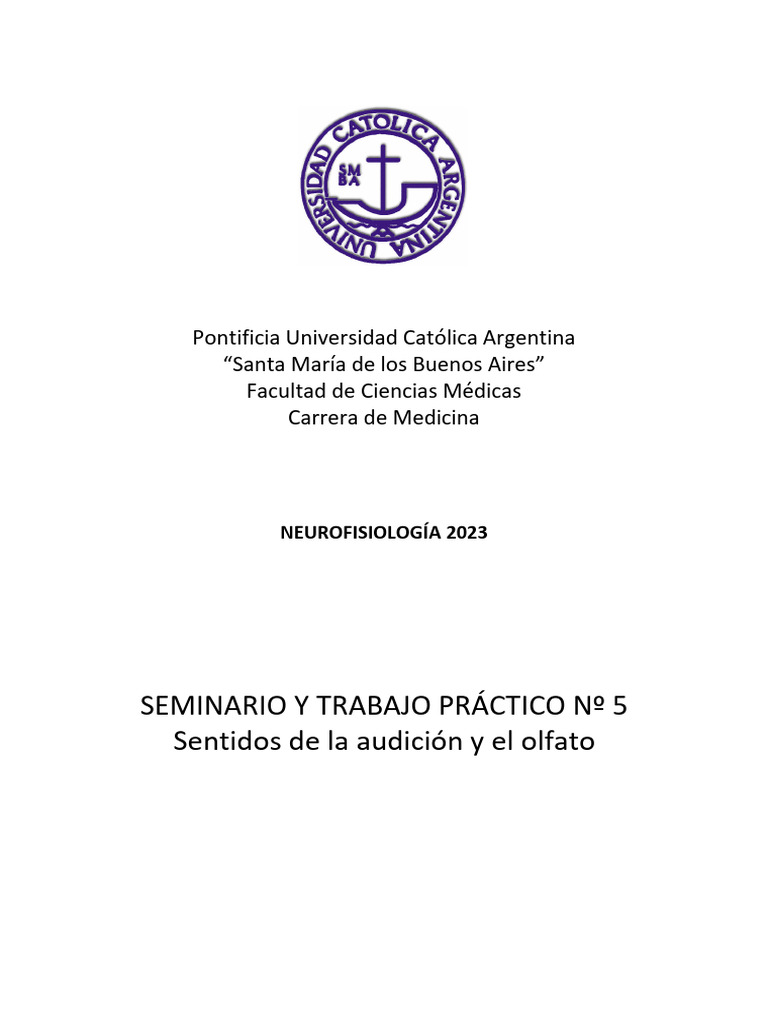 TP5 Audición y Olfato 2023 | PDF | Sonido | Escuchando
