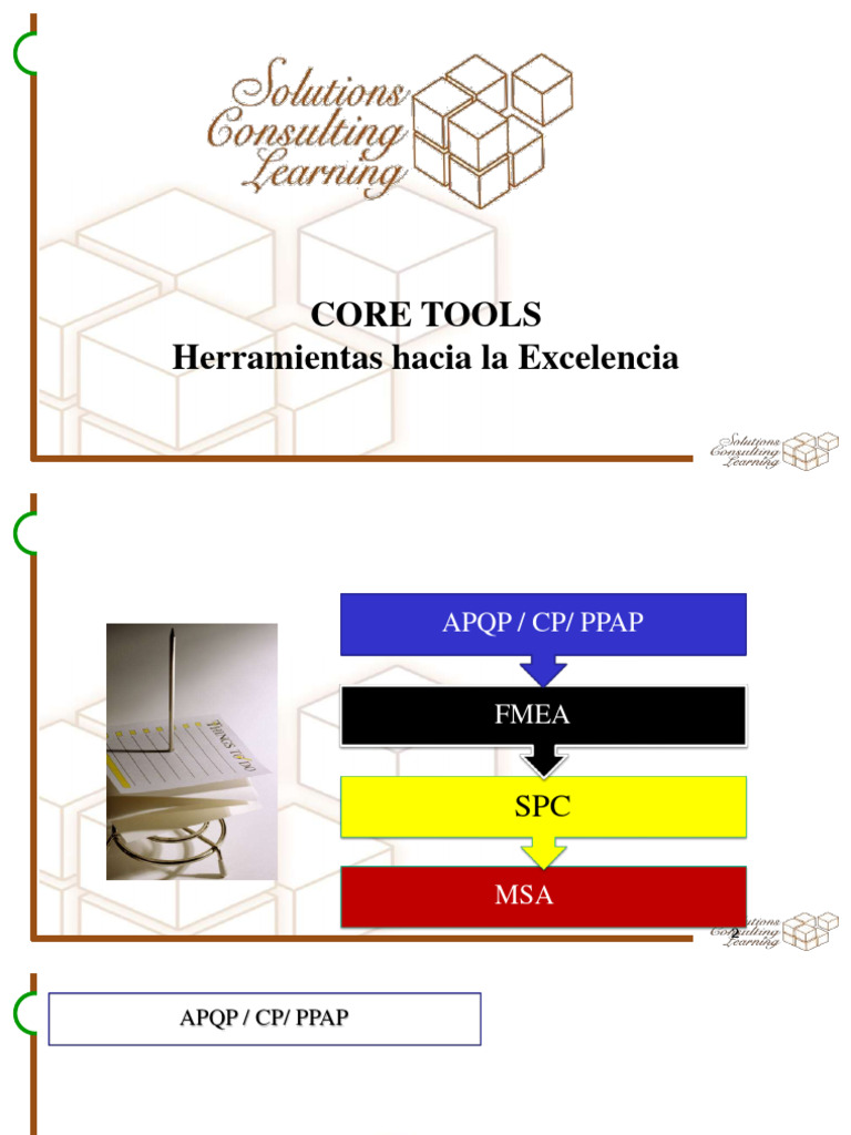 Presentacion - Core Tools PDF | PDF | Calidad (comercial) | Planificación