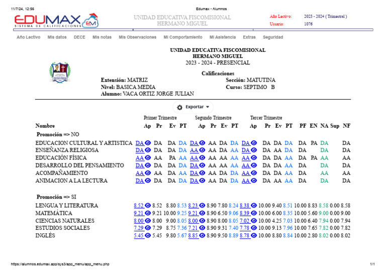 Edumax - Alumnos | PDF