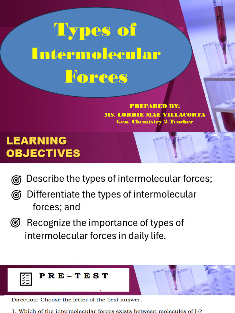 Intermolecular Forces | PDF | Intermolecular Force | Ion