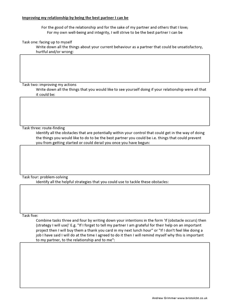 Best Partner Strategies for Relationships | PDF