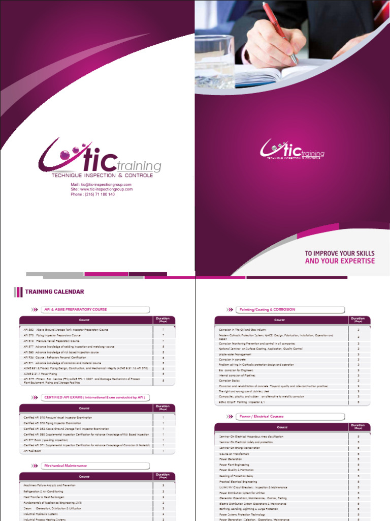 Training Catalogue | PDF | Oil Well | Petroleum Reservoir