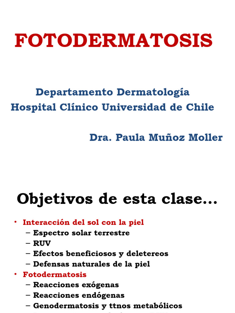 5.fotodermatosis | PDF | Piel | Especialidades Medicas