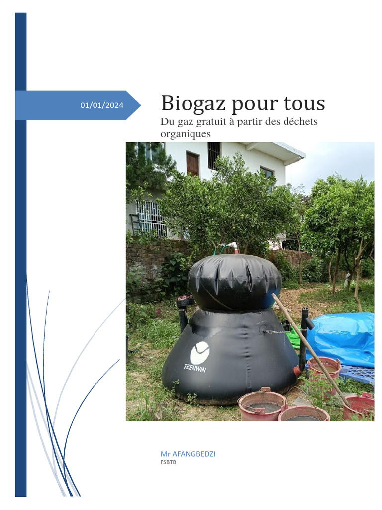 Fabrication de biodigesteurs domestiques | PDF | Biogaz | Tuyau