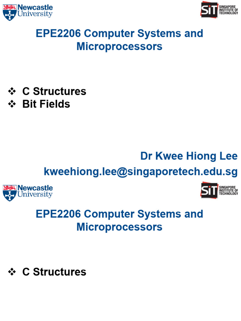 LectEPE2206 A C Programming Struct | PDF | Pointer (Computer Programming) | Integer (Computer ...