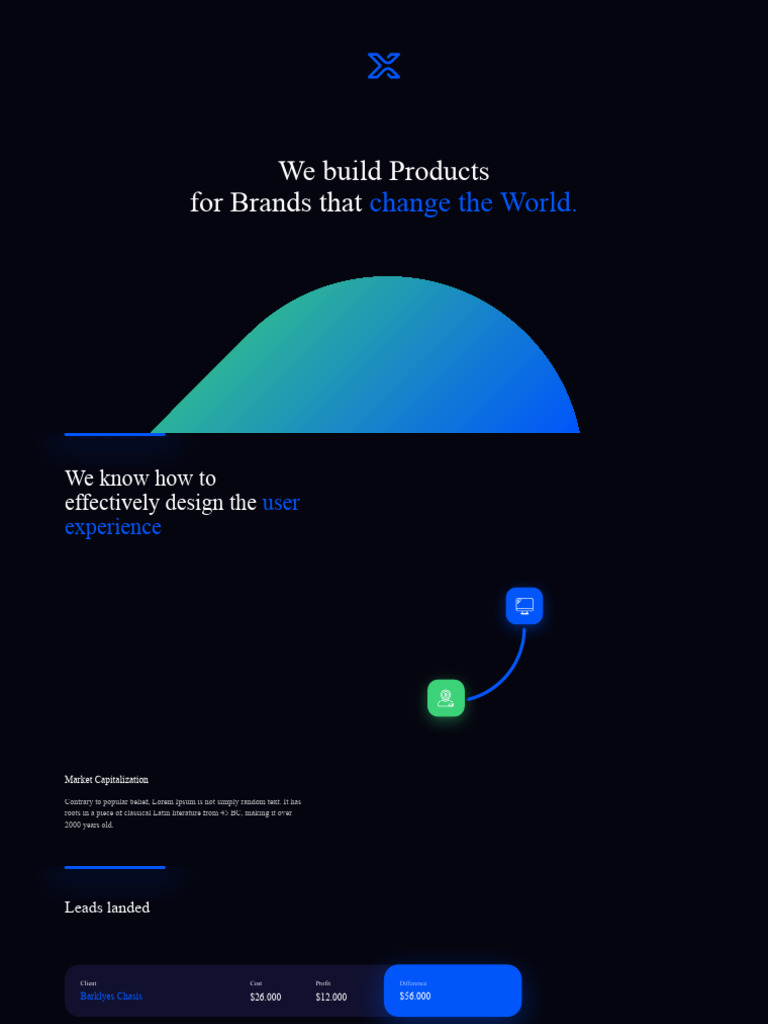 X Powerpoint Template - Dark | PDF | Computing | Design