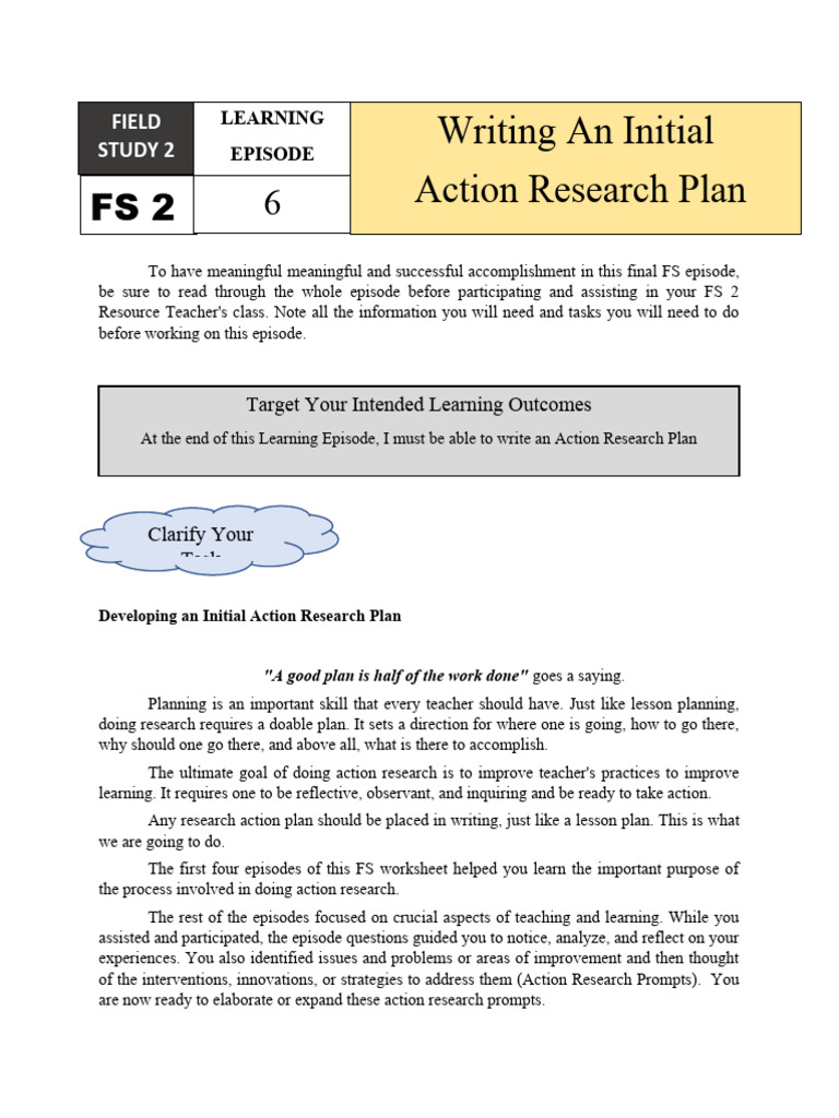 FS2 - Le 6 | PDF | Reading Comprehension | Learning
