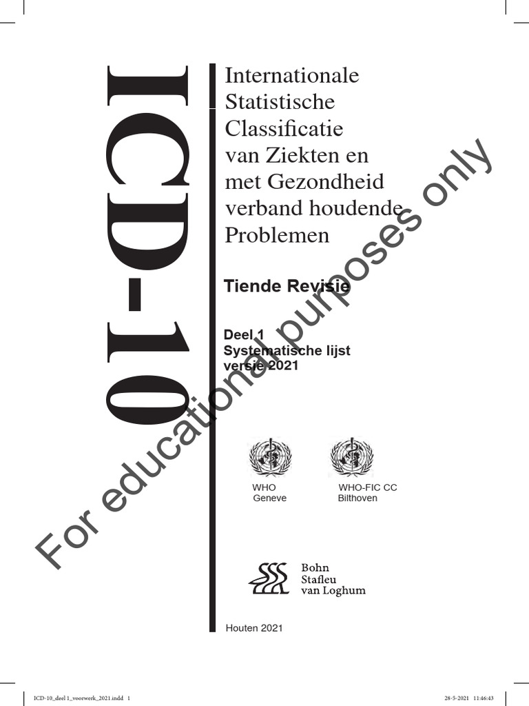 ICD-10 Volume 1 | PDF