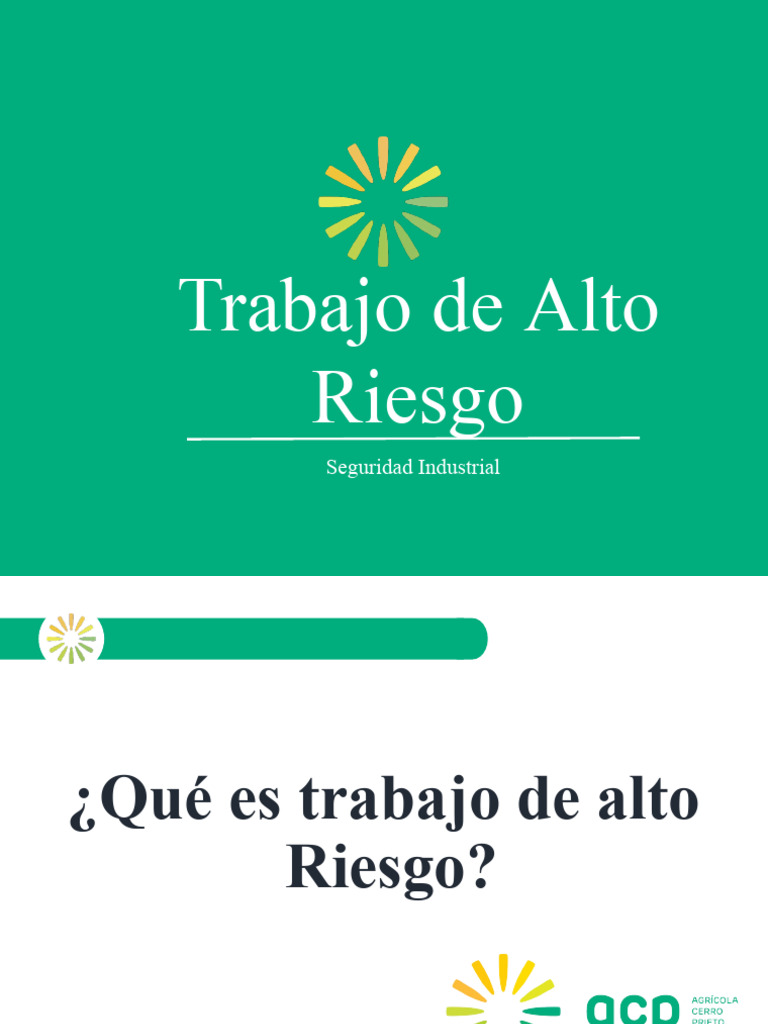 Seguridad en Trabajos de Alto Riesgo | PDF