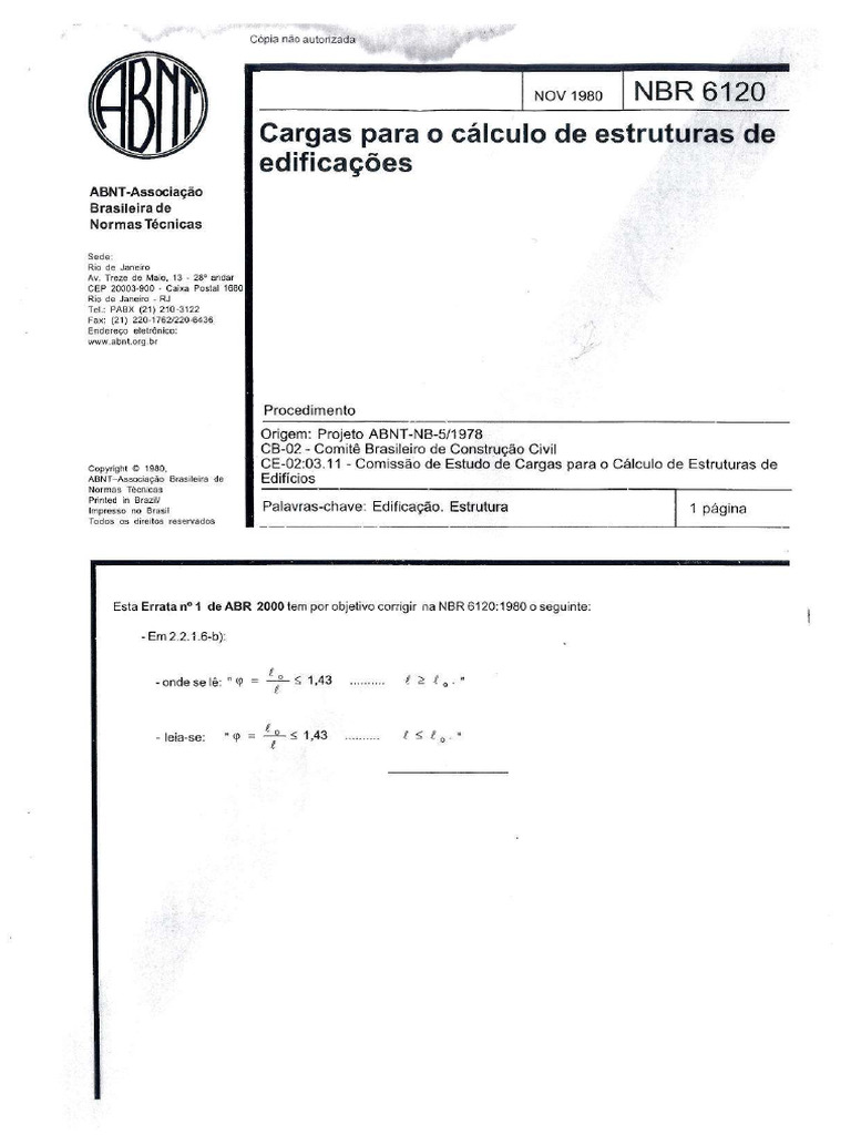 Tabelas Segundo A Norma | PDF