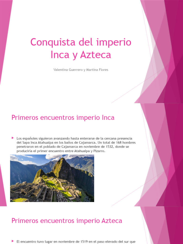 Conquista Del Imperio Inca y Azteca Vale y Marti | PDF | Imperio Inca ...