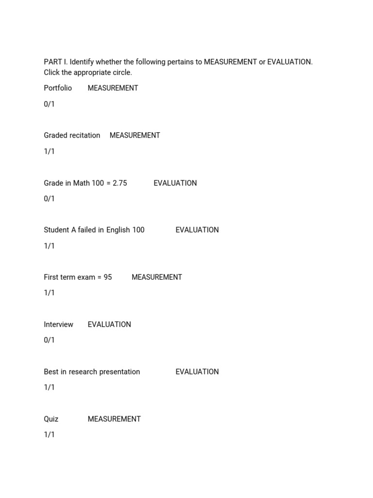 Reviewer | PDF | Educational Assessment | Multiple Choice