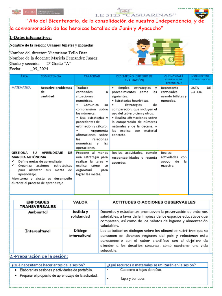 MAT Completamos Patrones Graficos - 05-24 | PDF | Evaluación | Aprendizaje