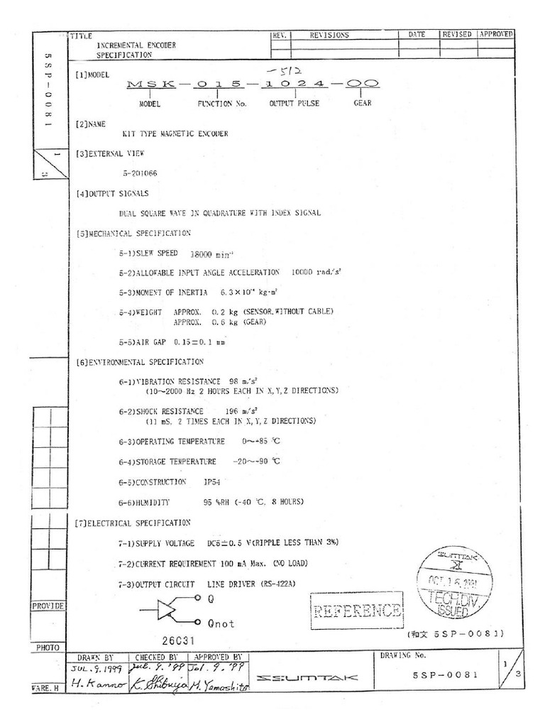 Sumtak MSK Specification | PDF
