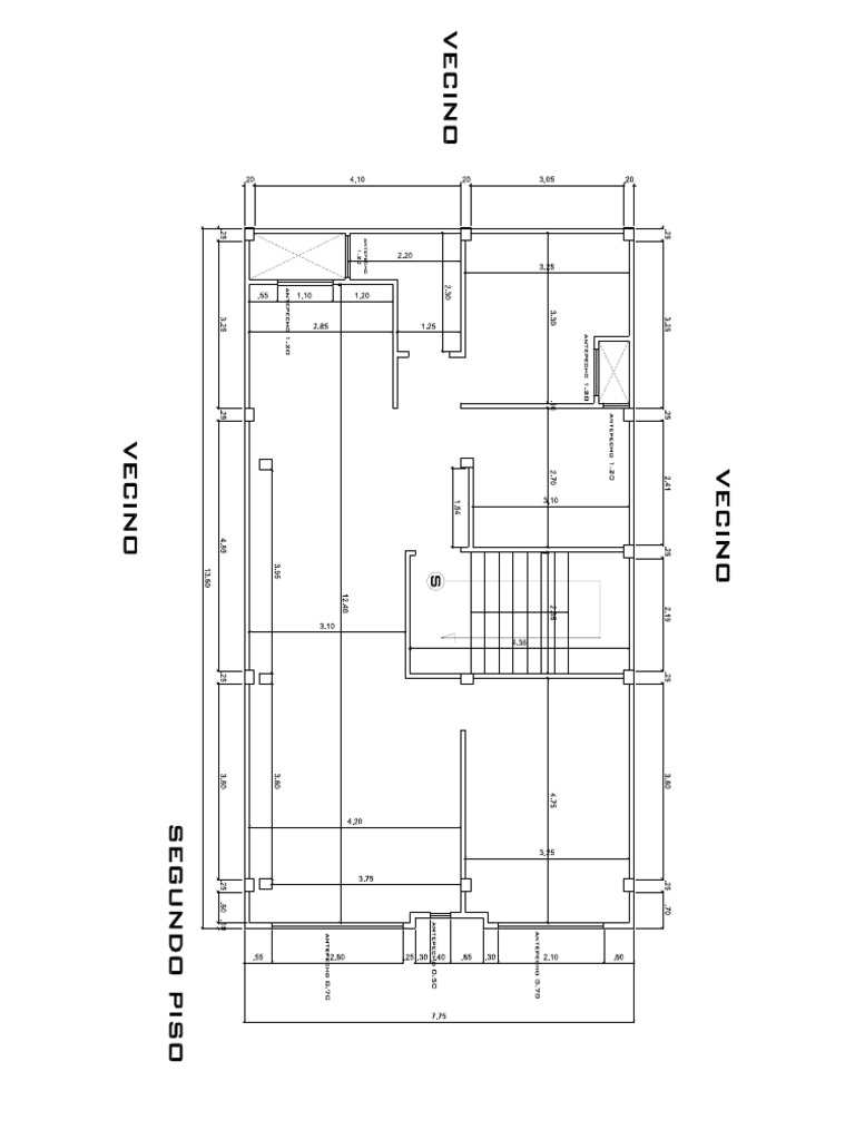 Medicion Avenida Civica 2da Planta | PDF
