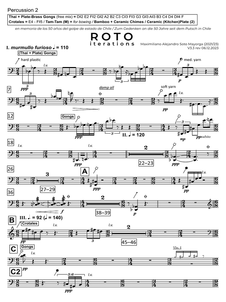 Roto Percussion 2 Soto Mayorga | PDF | Percussion Instruments | Chess