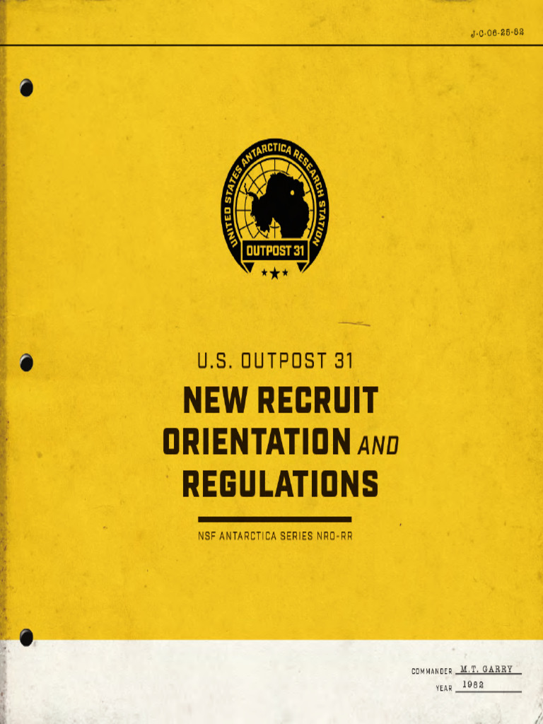 The Thing 2nd Edition Rules | PDF