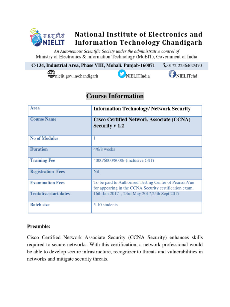 CCNA Security | PDF | Cisco Certifications | Ip Address