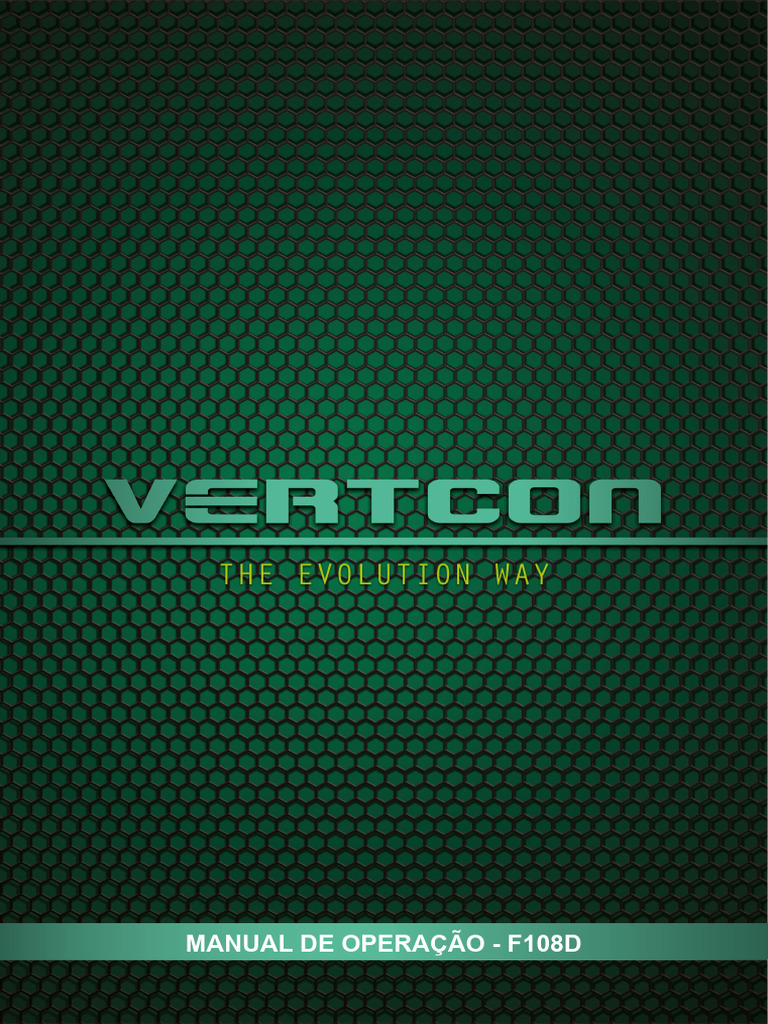 Manual de Operacao Vertcon - f108d | PDF | Parafuso | Embalagem e rotulagem