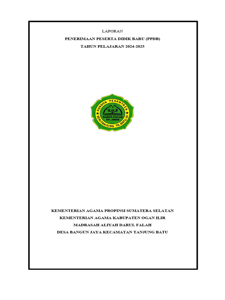 Laporan PPDB Madf | PDF