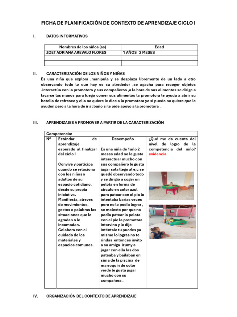 Eliana Relacion de Niños | PDF | Aprendizaje