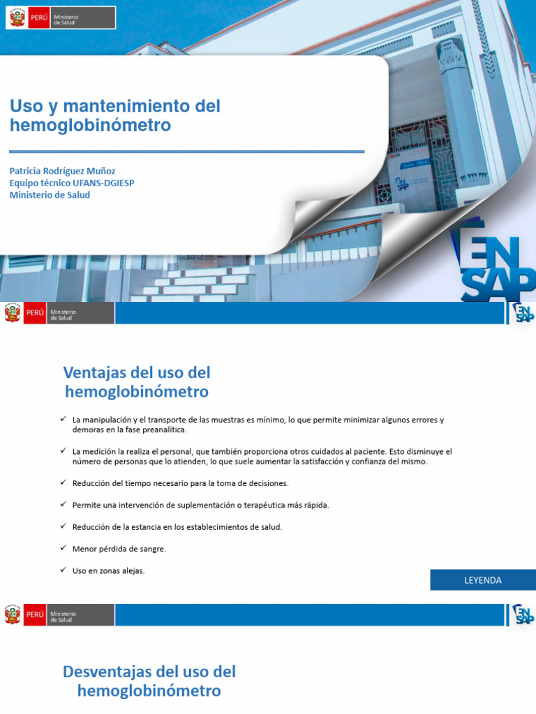 U2 S1 (AV) Uso Del Hemoglobinómetro Portátil | PDF