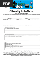 Citizenship in The Nation | PDF | Boy Scouts Of America | Scouting