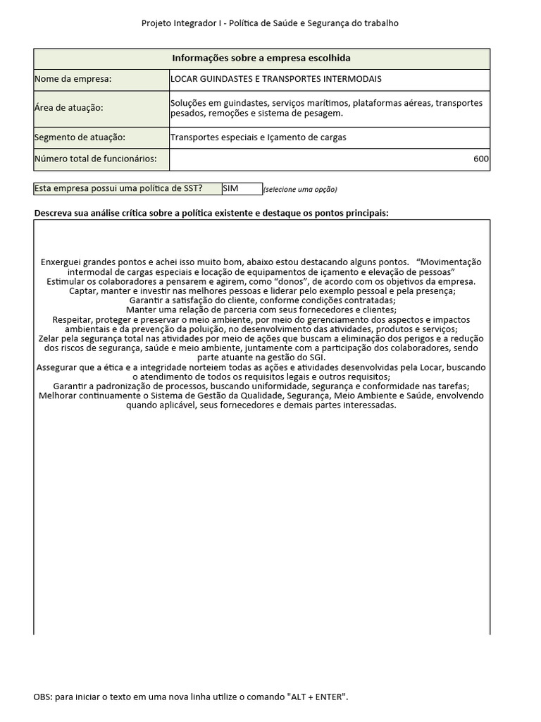 Projeto Integrador 1 - TST Senac 2024 | PDF | Qualidade (negócios)