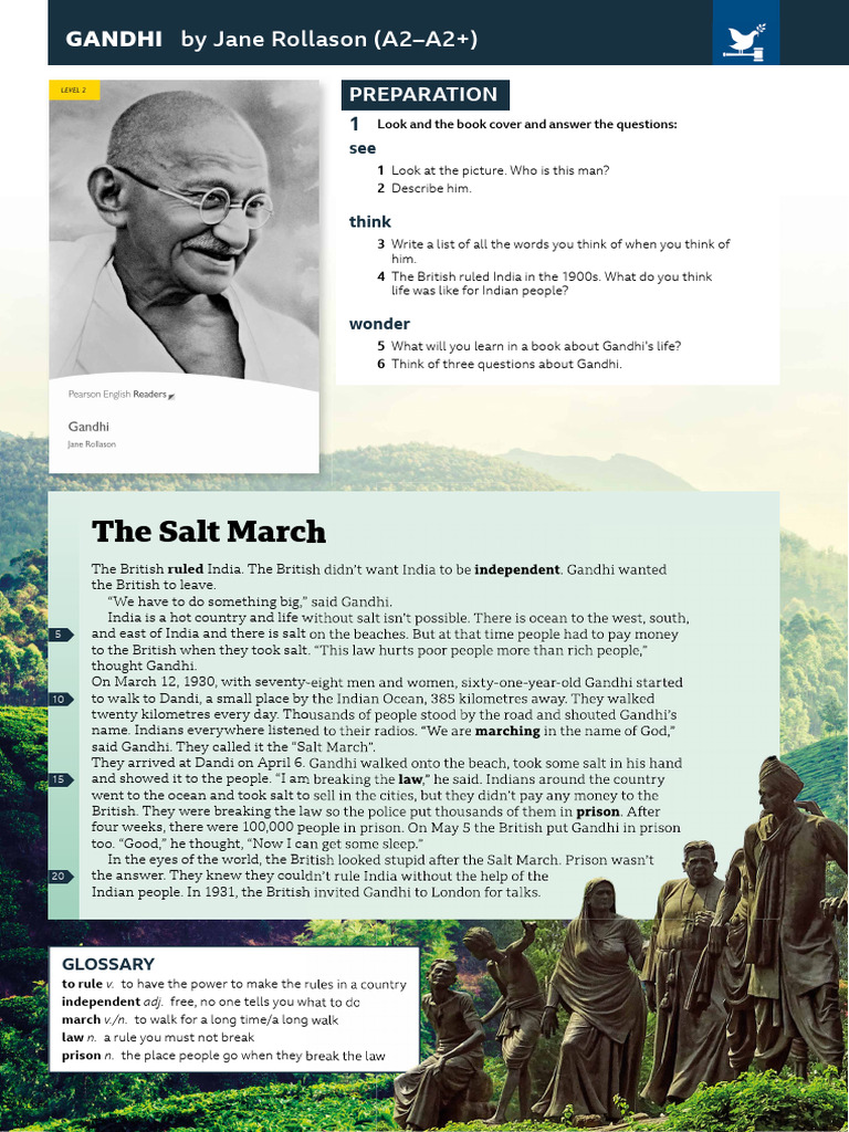 SO3 Lit Lesson 02 A2-A2P | PDF | Mahatma Gandhi | British Raj
