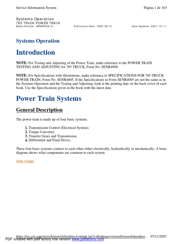 Systen Operation | PDF | Clutch | Switch