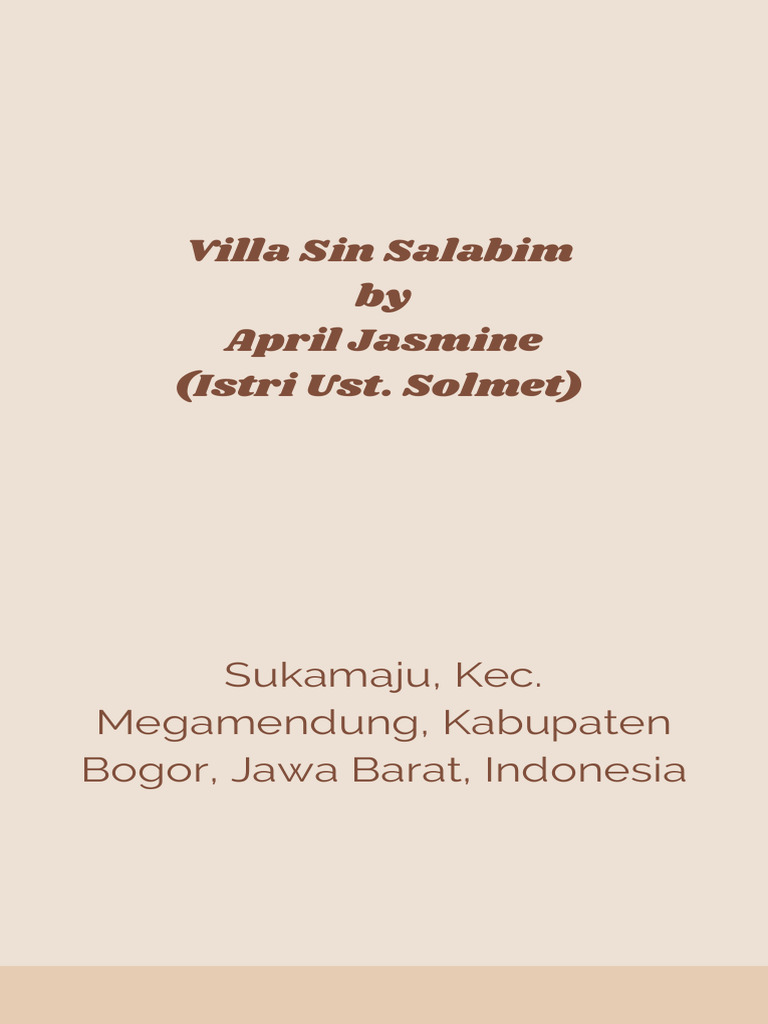 Villa Sin Salabim | PDF