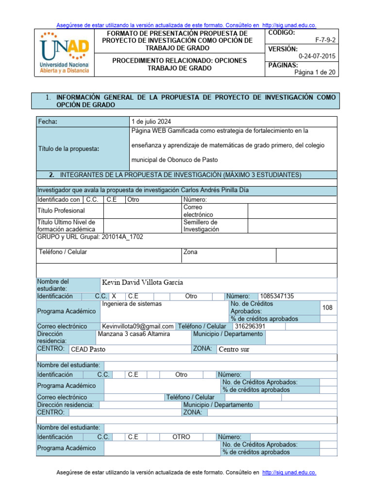 formato 3 grupo 201014A_1702 | PDF | Enseñando | Aprendizaje