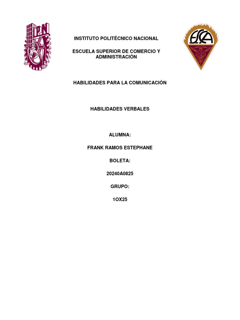 Frank Estephane Act10 Habilidades para La Comunicación | PDF ...
