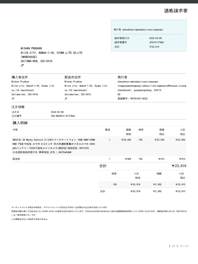 Invoice Copy | PDF