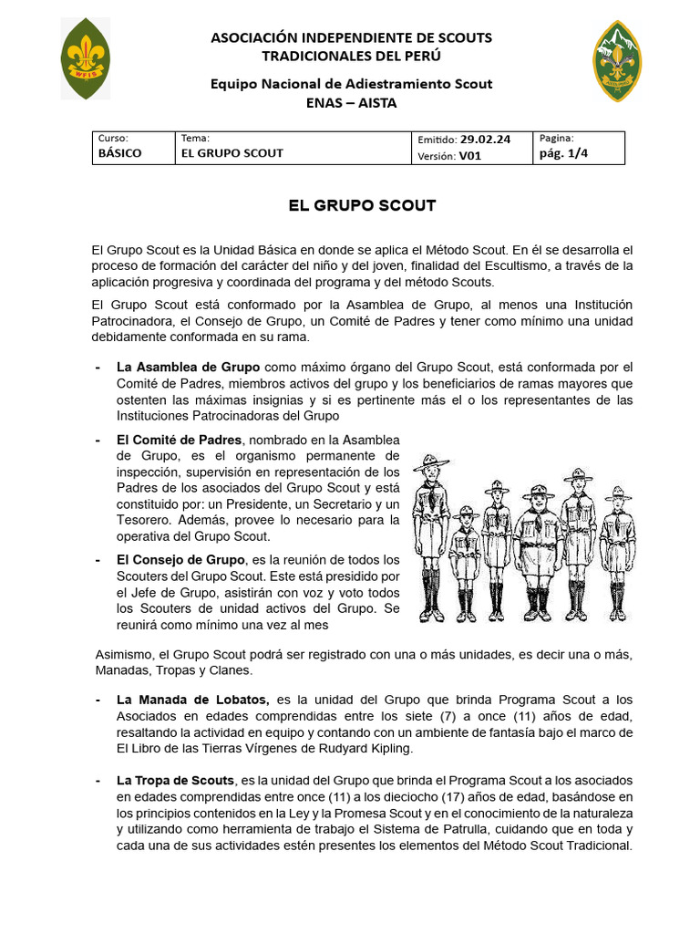 03 - GRUPO SCOUT | Descargar gratis PDF | Exploración | Movimientos ...