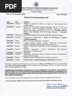 HS Exam Routine 2026 - West Bengal | PDF