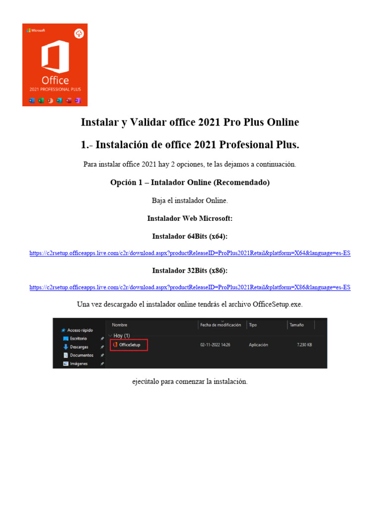 Guia Office 2021 9pbety | PDF | Microsoft Office | Software de Microsoft