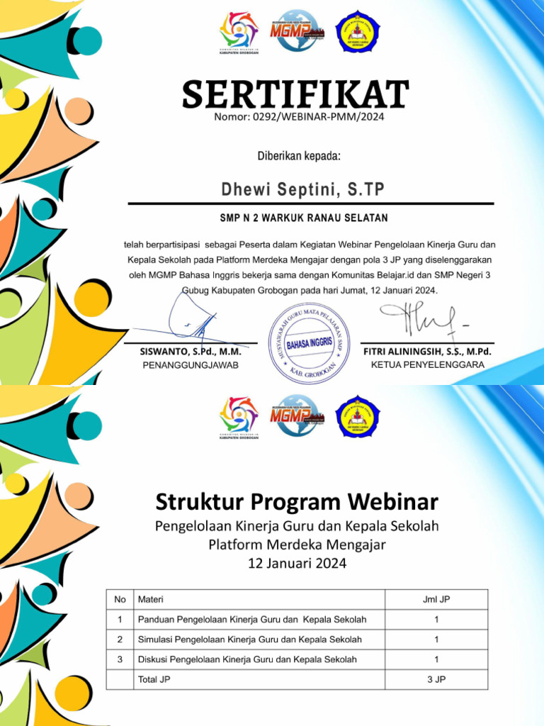 Webinar Pengelolaan Kinerja Guru Dan Kepala Sekolah Pada Platform ...