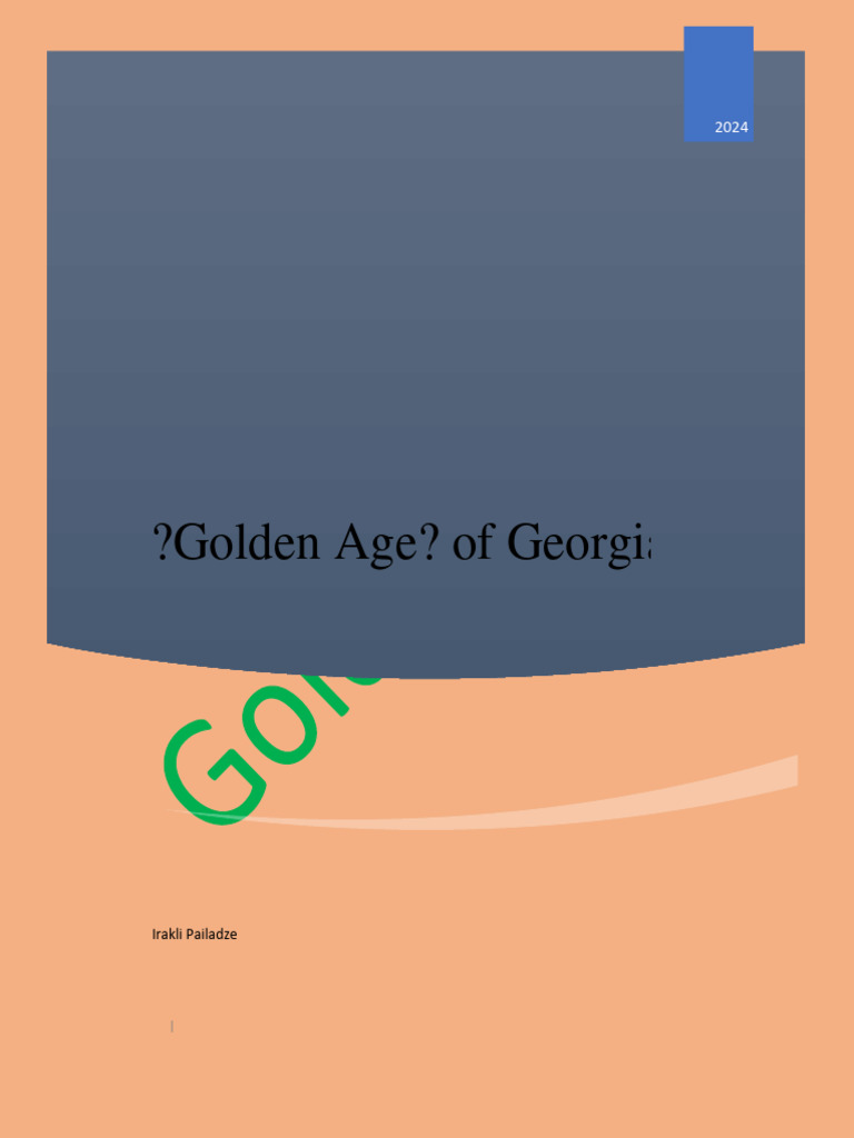 Golden Age of Georgia | PDF | Middle Ages | Europe