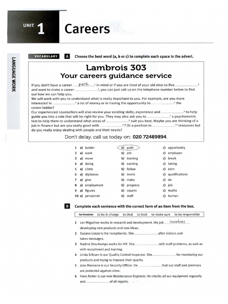 (Ta5) Unit 1 - Language Work & Grammar | PDF