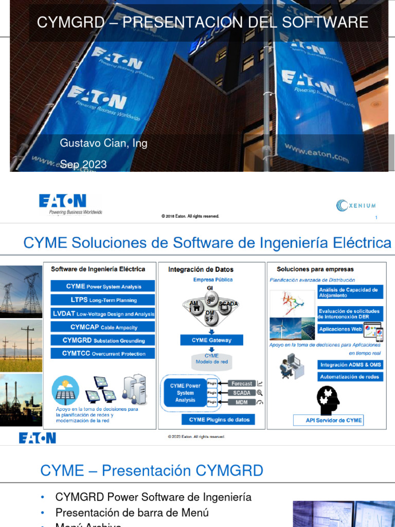 2020-CYMGRD Presentacion Del Software | PDF | Informática