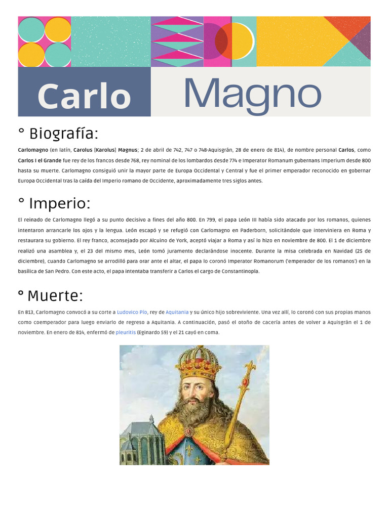 Carlo: Magno | PDF