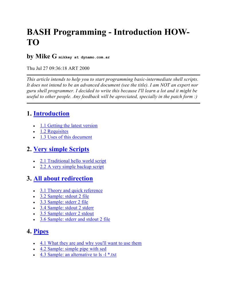 BASH Programming | PDF | Command Line Interface | Control Flow