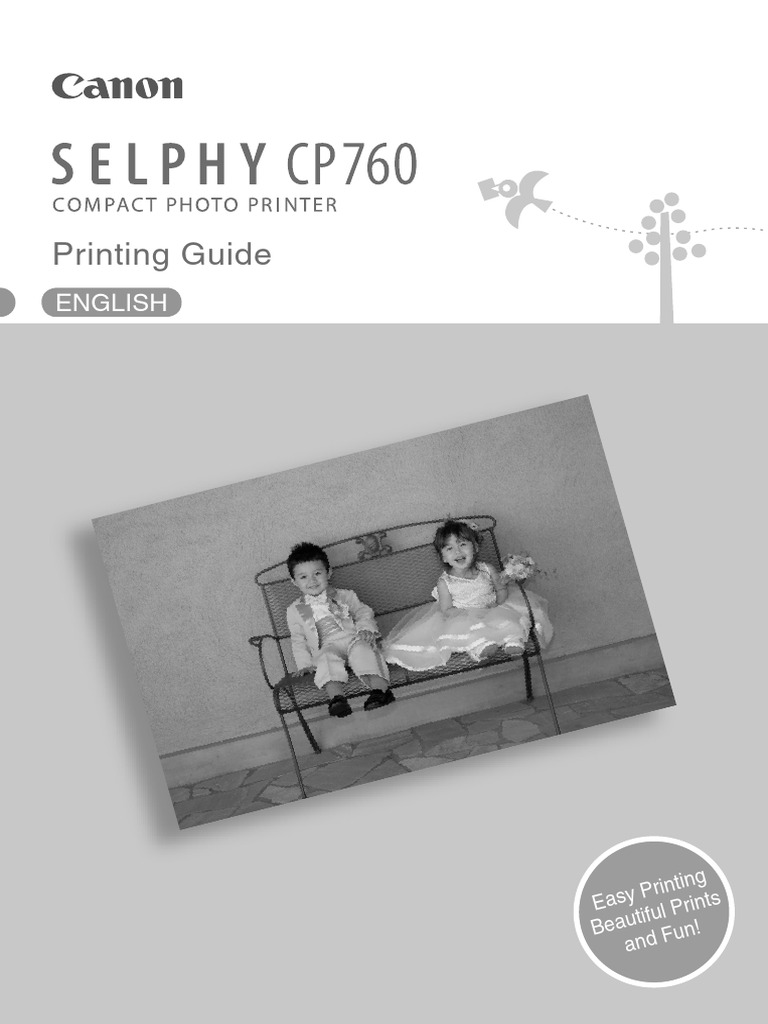SELPHY CP760 Printing Guide EN | PDF | Printer (Computing) | Camera