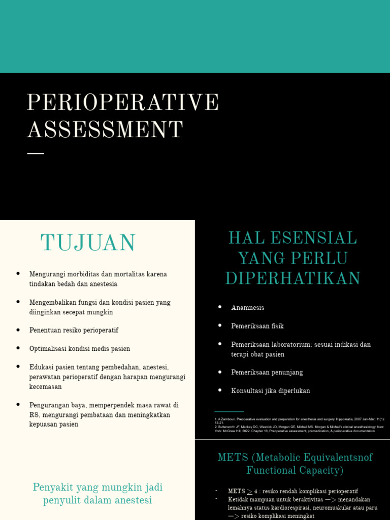 Prescil - Perioperative Assessment | PDF