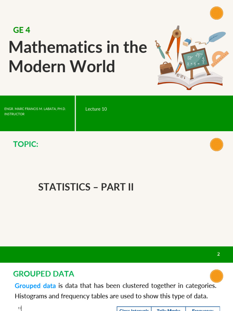Lecture 10 | PDF | Median | Mathematics