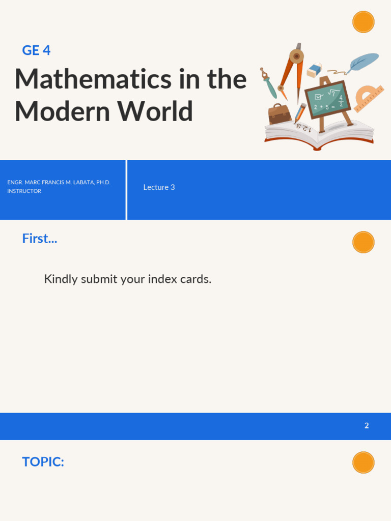Lecture 3 v3 | PDF | Set (Mathematics) | Empty Set