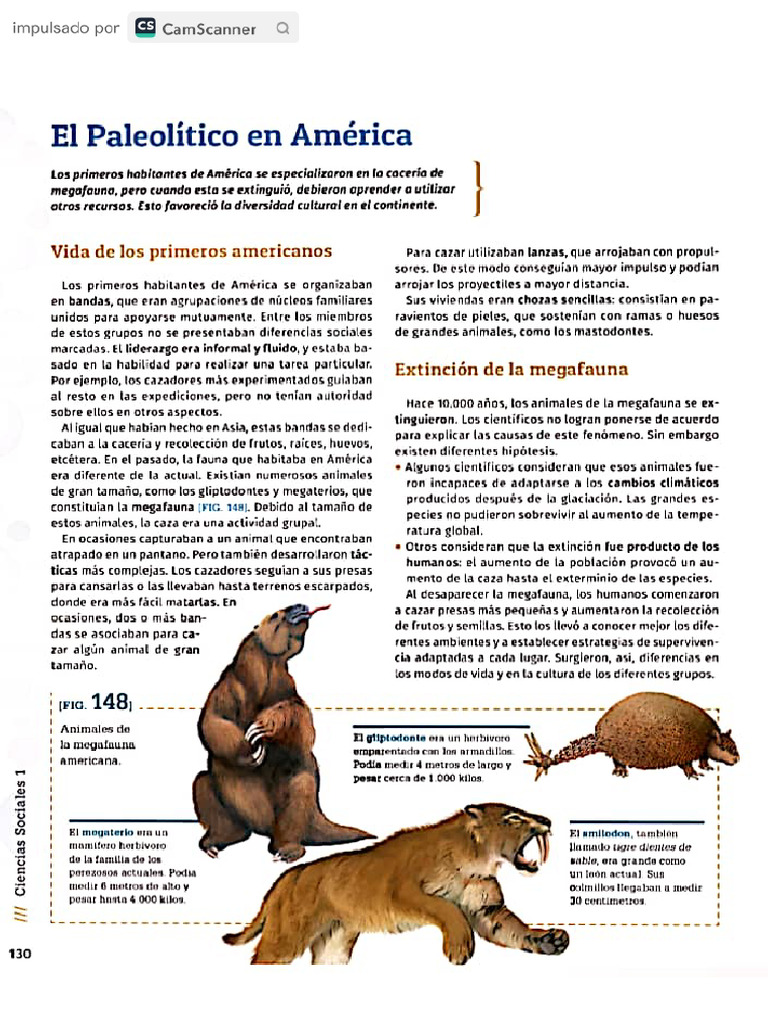 El Paleolítico en América | PDF