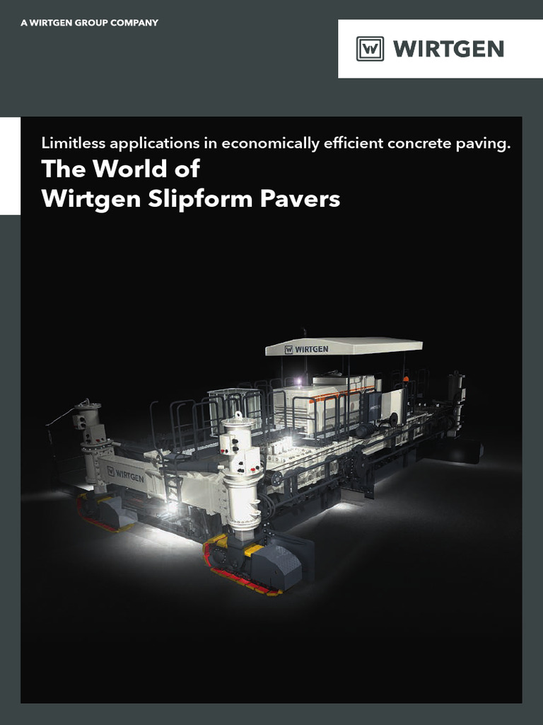 Brochure Slipform-Pavers EN | PDF | Concrete | Belt (Mechanical)